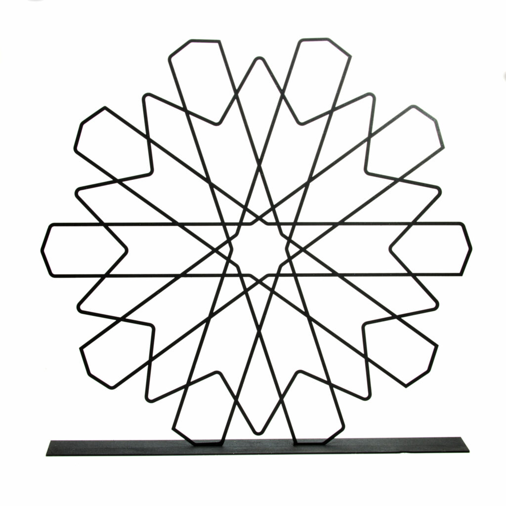 Metal Geometric Star Stand - Stylish Home Decor Accent - 16cm ...